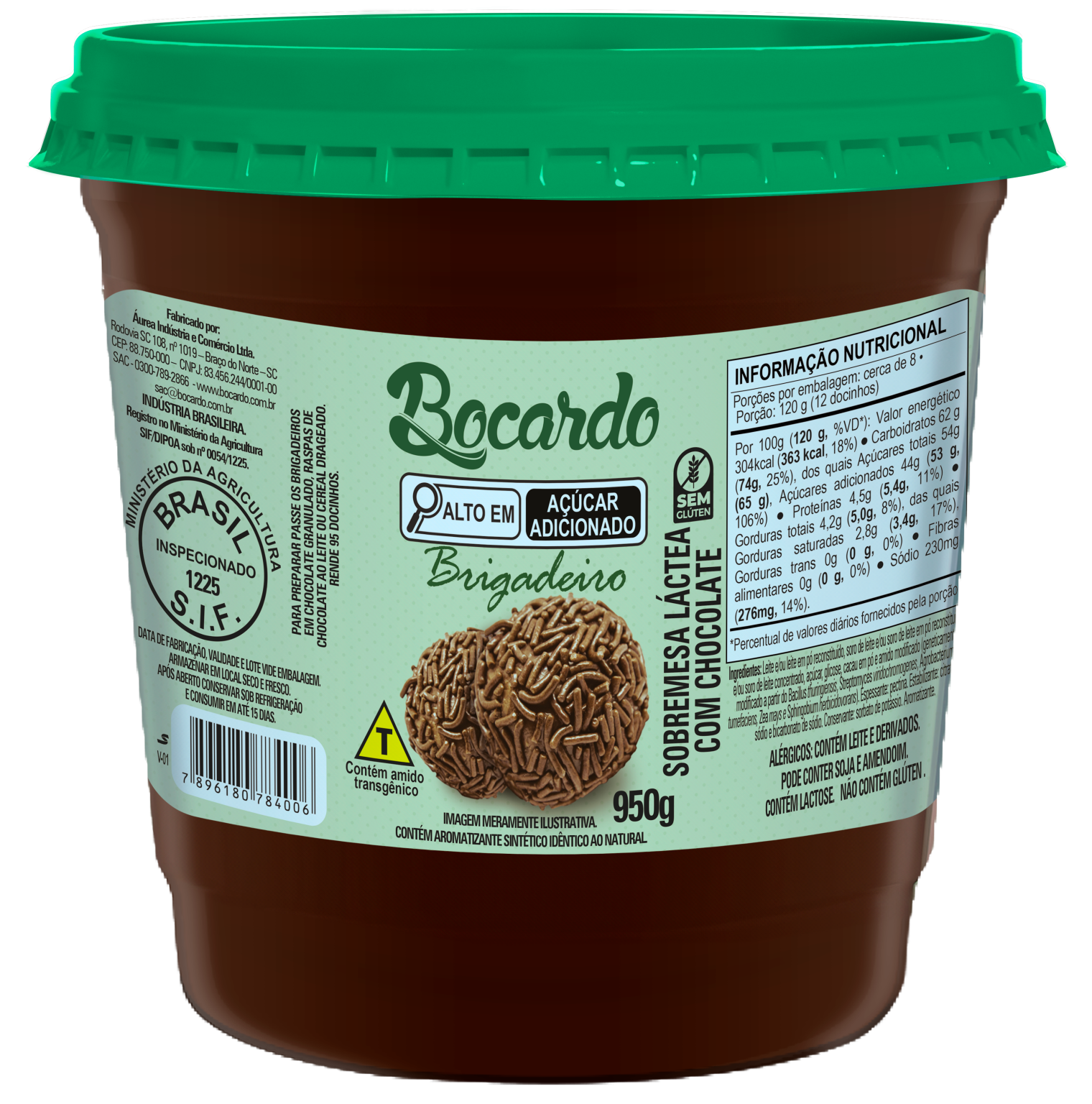 Brigadeiro 950g – Bocardo Alimentos